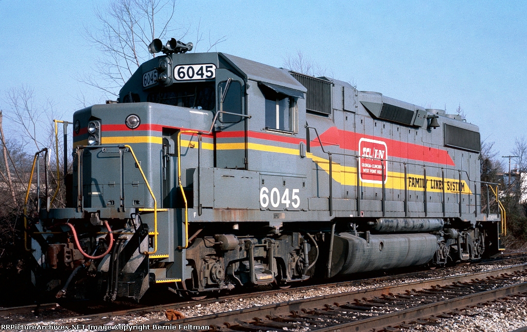 Seaboard System GP38-2 #6045, serving as LaGrange Switcher,
